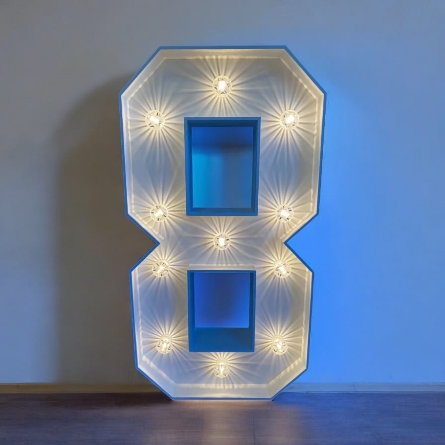LED Light Up Numbers & Letters Hire | Beyond Bounce